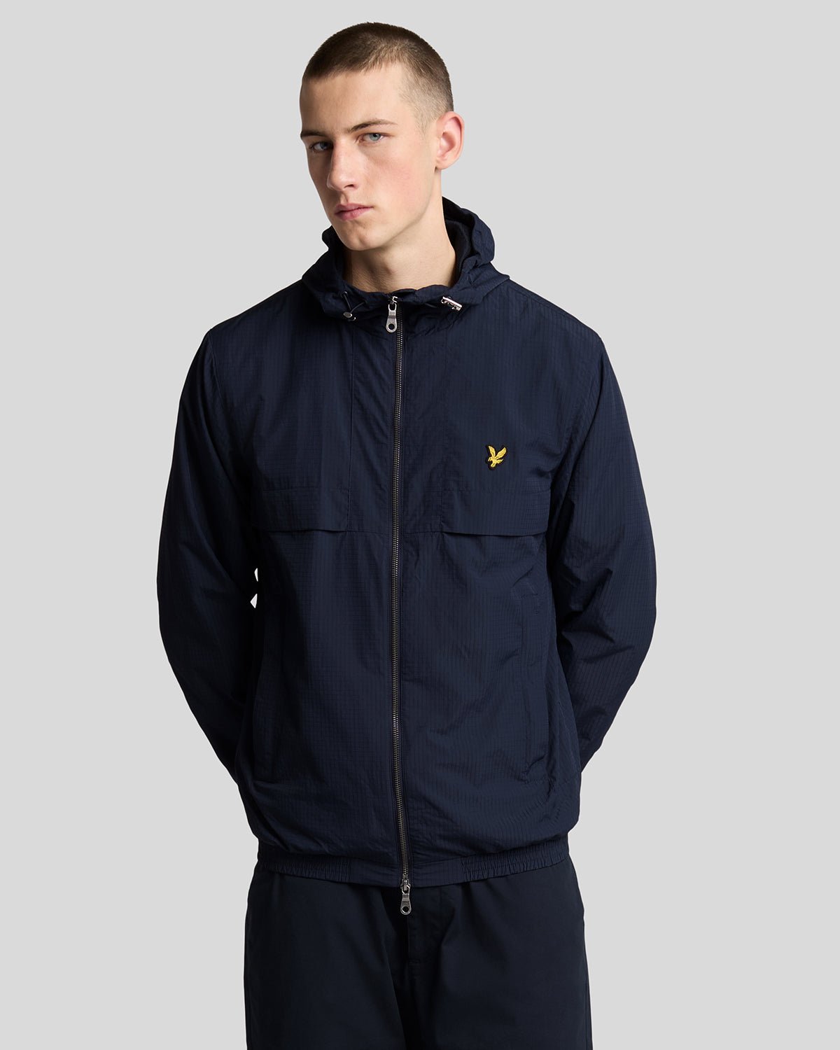 Lyle & Scott Men's Lightweight Ripstop Jacket in Dark Navy