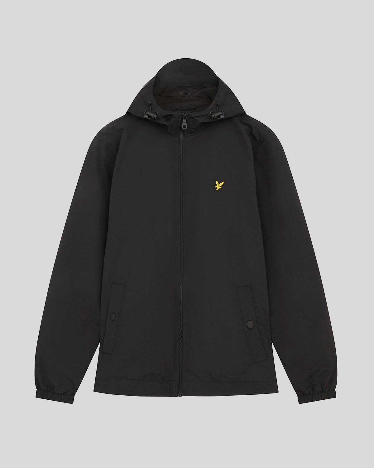 Lyle & Scott Men's Water Resistant Hooded Jacket in Jet Black