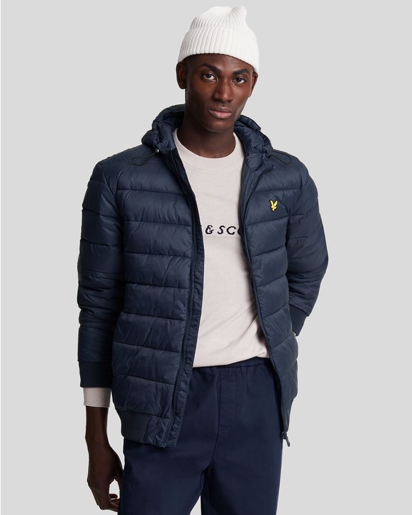 Lyle & Scott Men's Wadded Jacket in Dark Navy